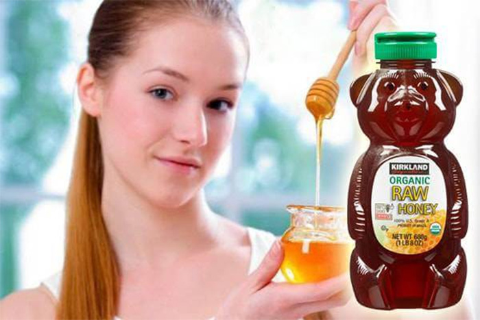 Mật ong con gấu Kirkland Signature Raw Organic Honey Bear 680g